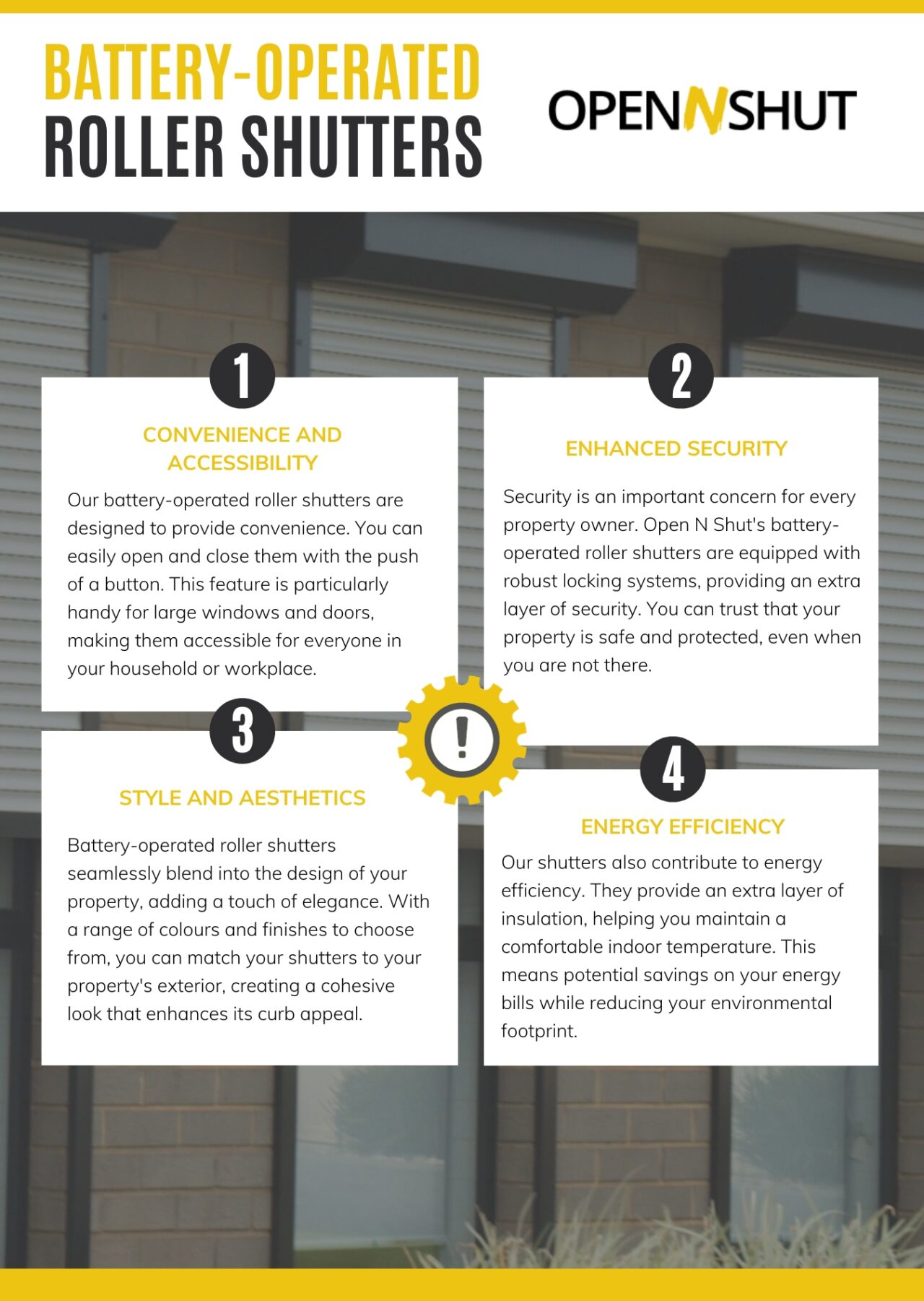 Enhance Your Property with Battery-Operated Roller Shutters - ONS